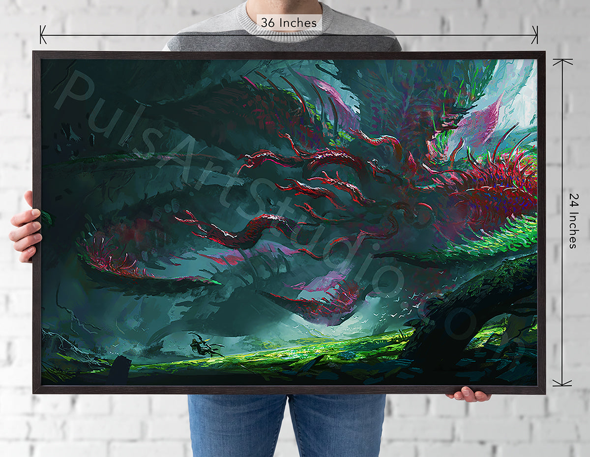 Plantera from Terraria | XL Vinyl Canvas – PulsArt Studio