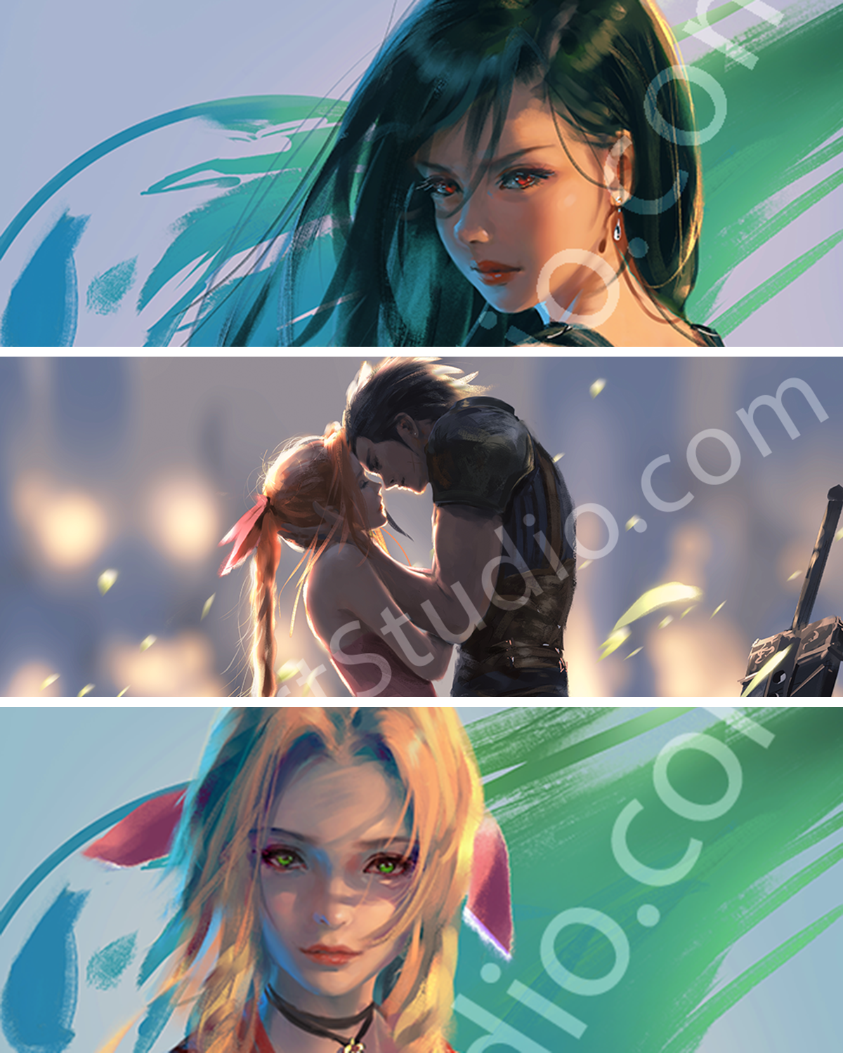 Final Fantasy 7 ♥ 3x Poster Bundle – PulsArt Studio