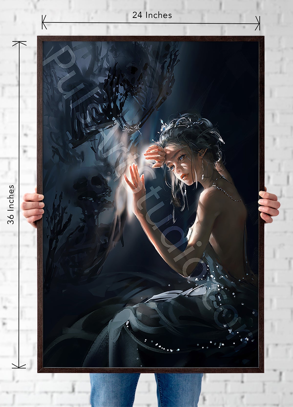 XL Vinyl Canvas | Princess Yan | "Boundary" from Ghostblade | Art by ...