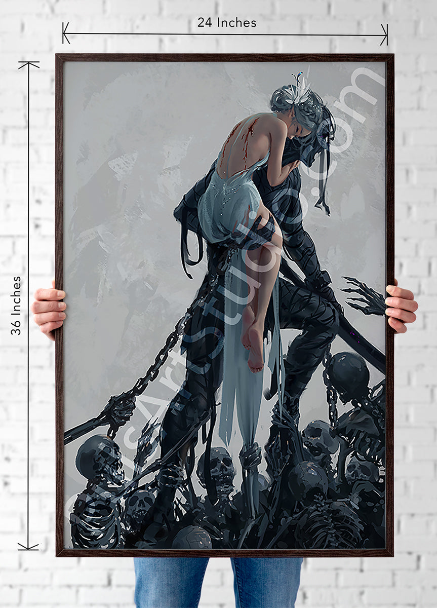 XL Vinyl Canvas | Princess Yan & Ghostblade | "Hell" from Ghostblade ...