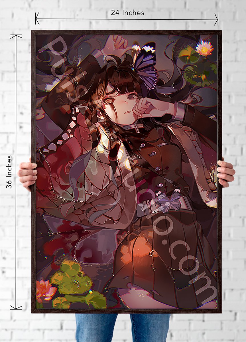 XL Vinyl Canvas | Kanao from Demon Slayer (Kimetsu no Yaiba) | Art by ...