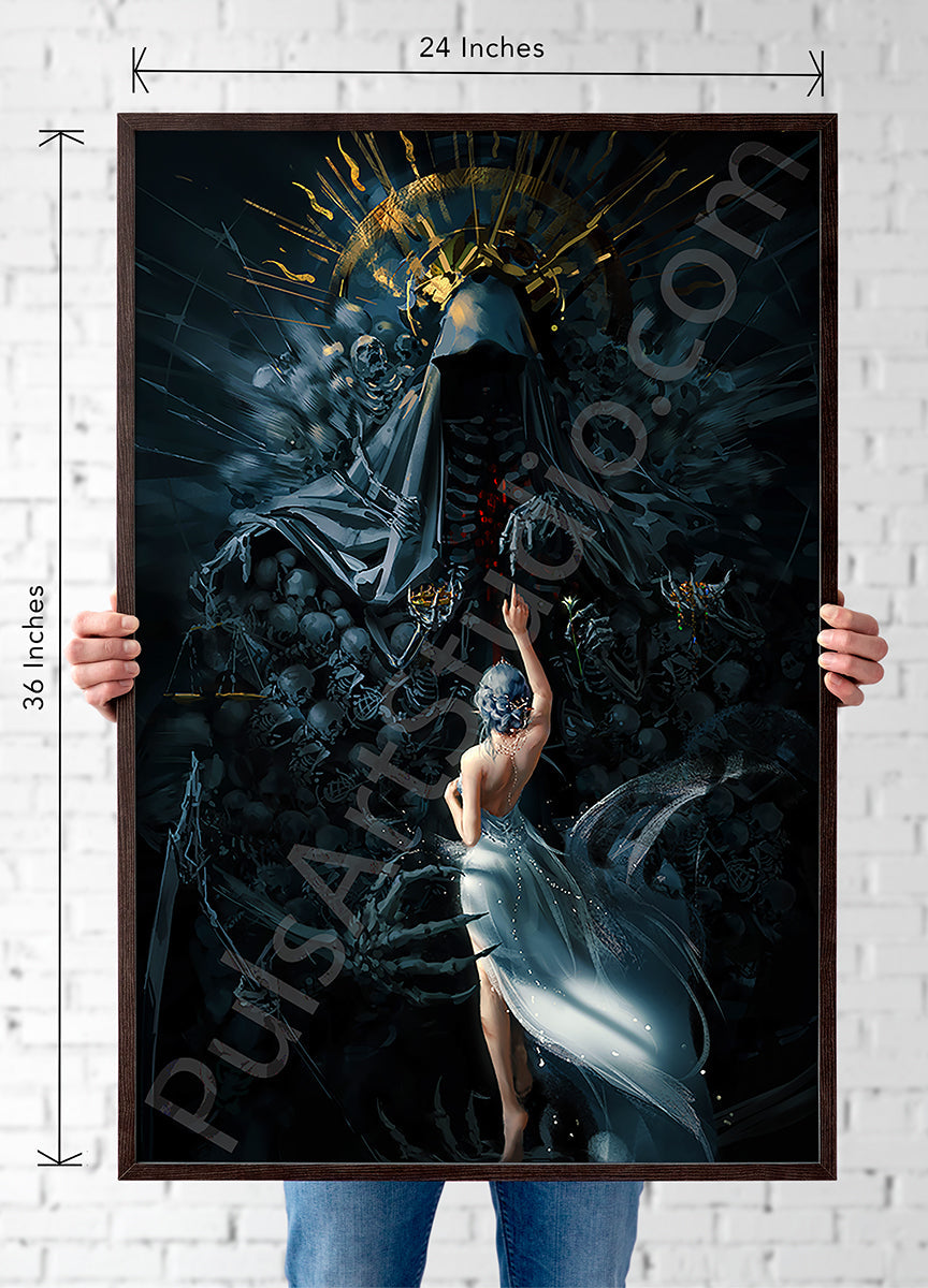 XL Vinyl Canvas | Princess Yan & Nera/"Shinagami"Poster from GhostBlade ...