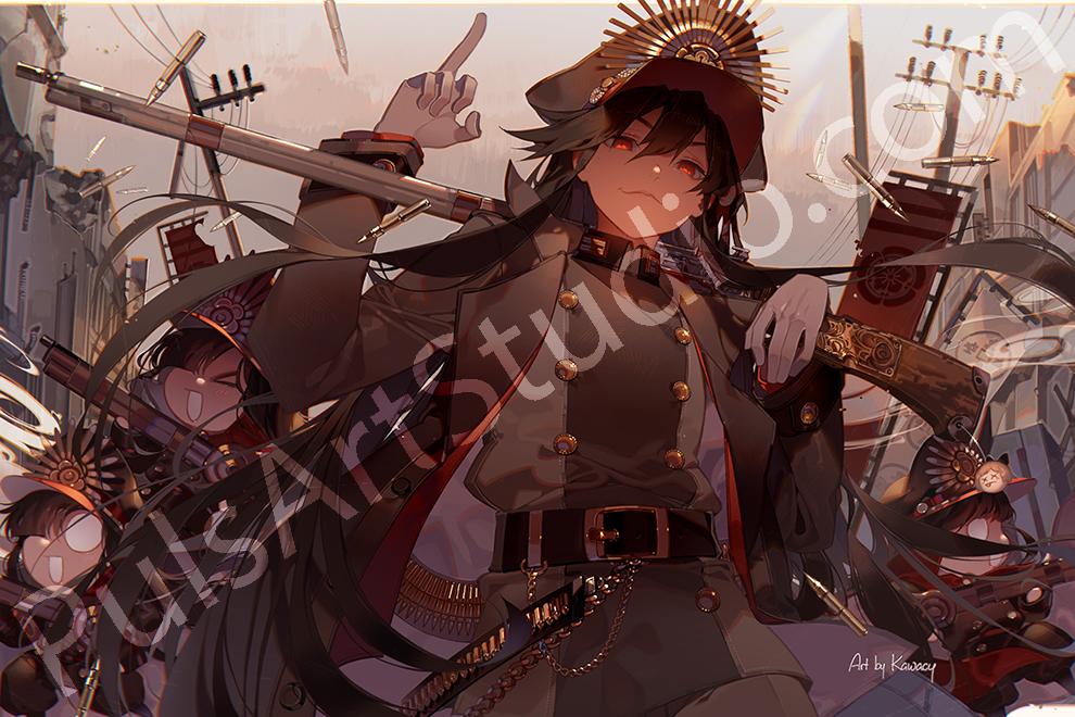Large Oda Nobunaga (1945) Poster from Fate, art by Kawacy – PulsArt Studio