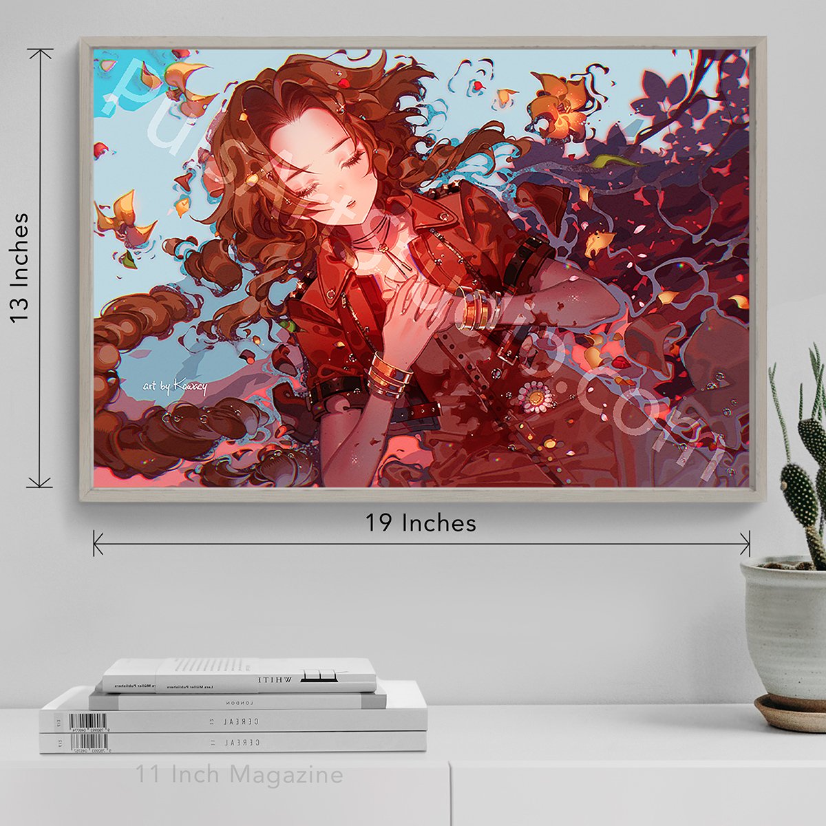 Large Aerith Poster from Final Fantasy 7 FFVII, art by Kawacy – PulsArt ...