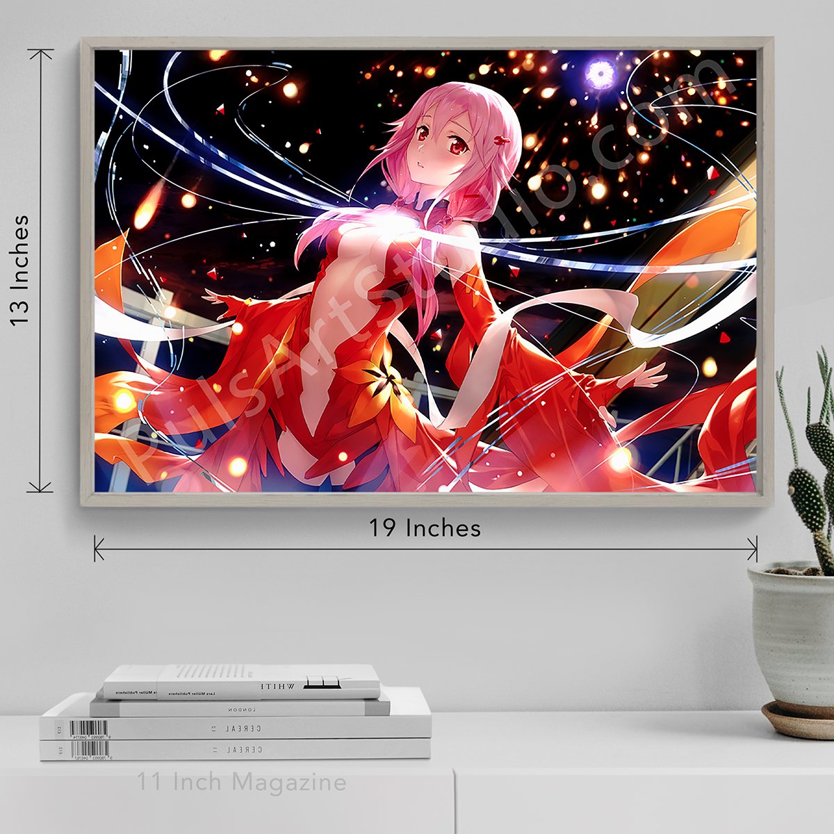 Large Inori Poster from Guilty Crown, art by Snow Dragon – PulsArt Studio