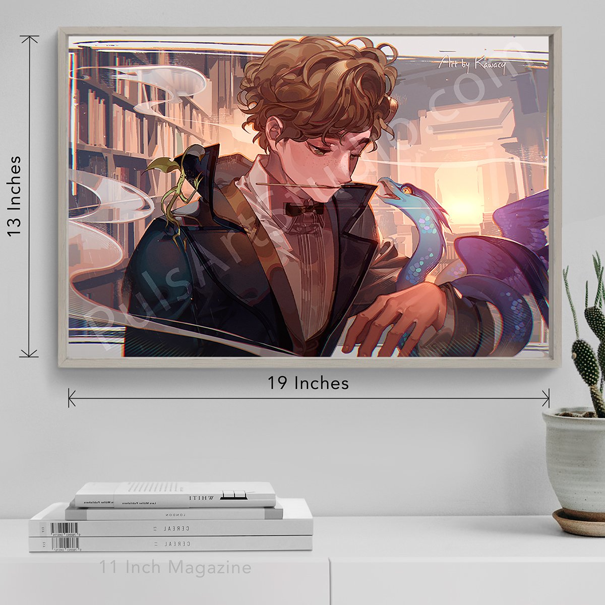 Large Newt Scamander Poster from Fantastic Beasts, art by Kawacy ...