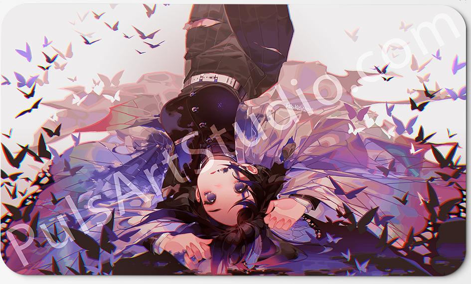 Playmat/XL Mousepad | Shinobu from Demon Slayer | "Destruction" Art by ...