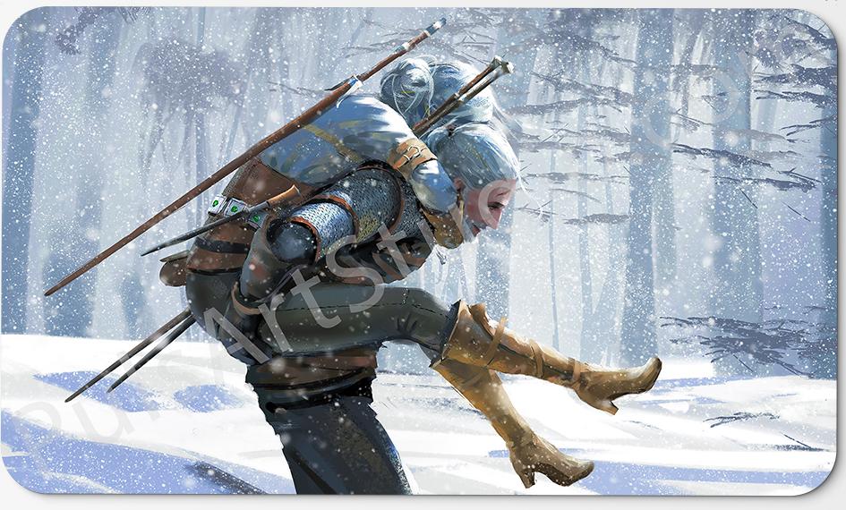 Playmat/XL Mousepad | Geralt & Ciri | Witcher 3 | Art by WLOP – PulsArt ...